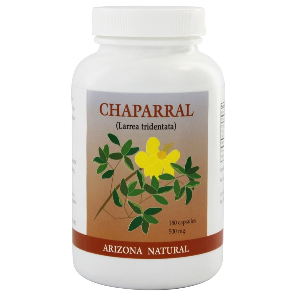 Arizona Natural - Chaparral 500 Mg. - 180 Capsules - Walmart.com ...