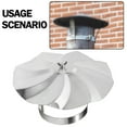 Stainless Steel Chimney Rain Cap for 10cm Flue Pipe, Easy Installation ...