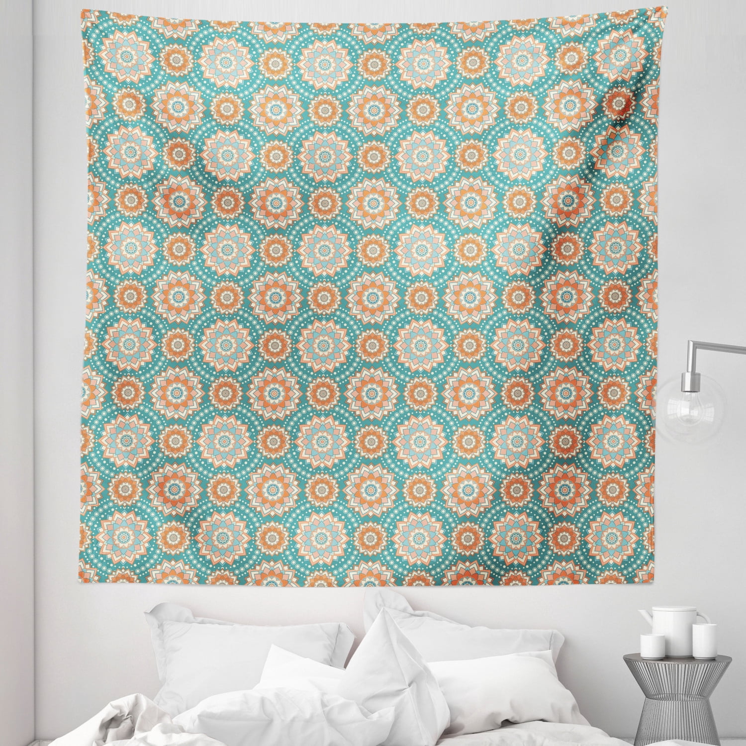 Lotus Tapestry, Mandala Motifs of the Oriental Cultures with Bohemian ...