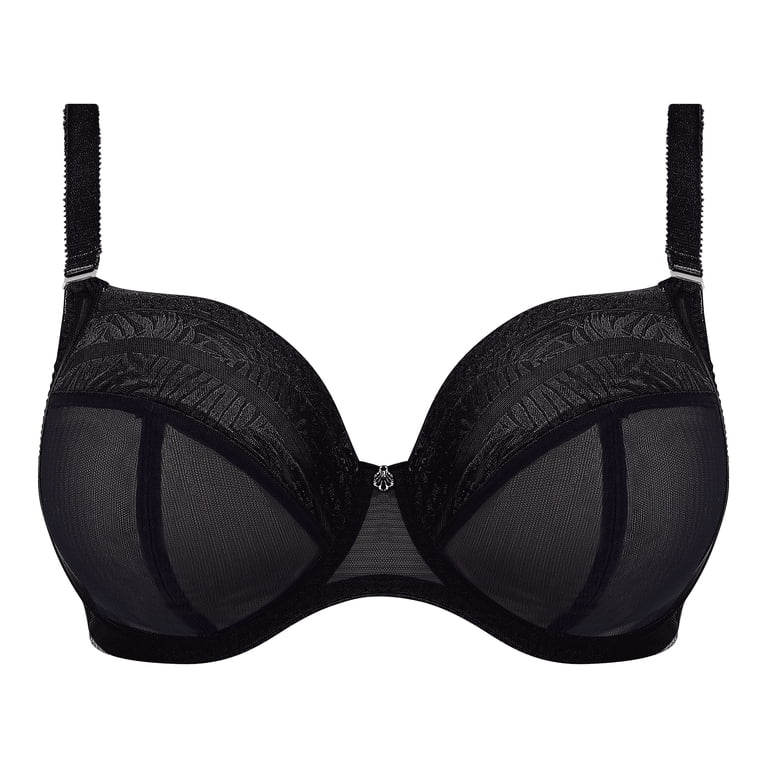 Fusion Lace Padded Fantasie Devote Side Support Plunge Underwire Bra ...