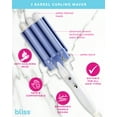 Bliss 3 Barrel Curling Iron - Adjustable Temperature Crimper Hair Tool ...