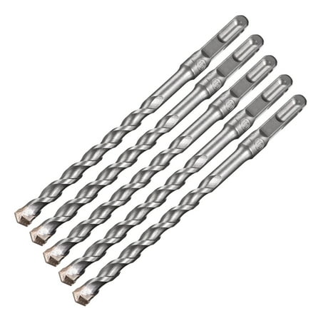 10mm Carbide Tipped Hollow Square Shank Rotary Hammer Drill Bit 5 Pack ...