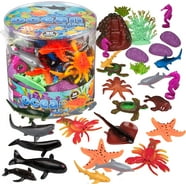 Sharks Toys Action Figure Bucket - 41 Piece Playset, 15 Unique Sculpts ...
