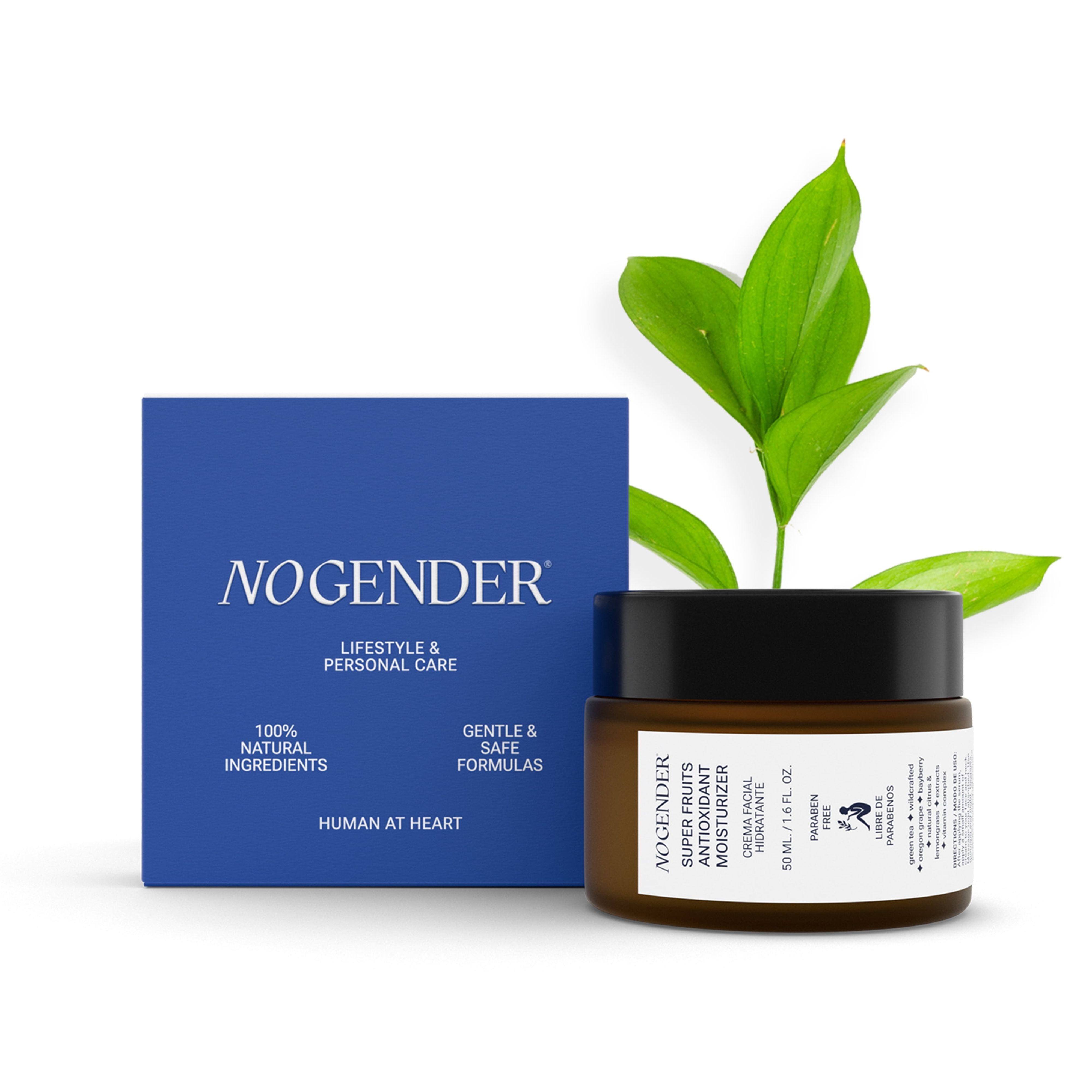 Crema Facial Antioxidante NO GENDER con Super Frutas y Té Verde 50 ml ...