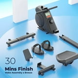 Upgo Magnetic Rowing Machine, 350 LB Capacity, Foldable, Bluetooth, 16 ...