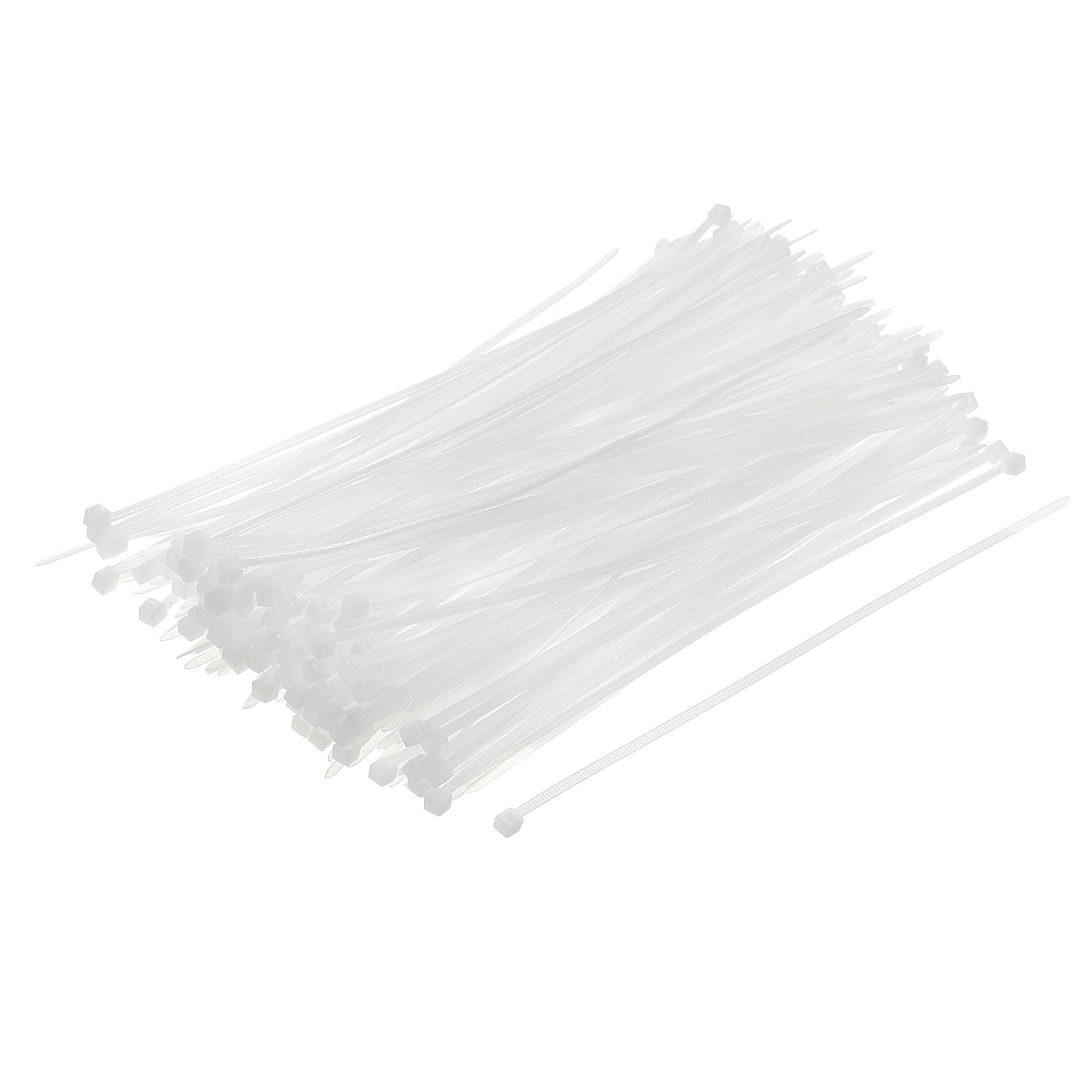 Bridas de plástico blancas de 8 pulgadas, 500 piezas, bridas de nylon ...