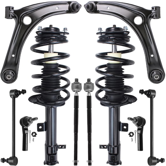 Detroit Axle - RWD Front Struts Sway Bars for 2012-2013 BMW 328i, 2 ...