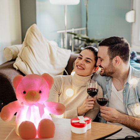 Peggybuy 30cm LED Teddy Bear Light Up Teddy Bear Stuffed Animal for ...