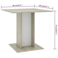 vidaXL Dining Table Kitchen Table Dining Room Dinner Table Engineered ...