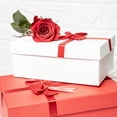 5/8 inch Wide 100 Yards Double Face Red Satin Ribbon Red Fabric Ribbon ...