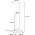 Free Standing Tissue Paper Holder Toilet Paper Roll Stand Dispenser ...