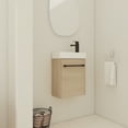 16'' Floating Wall-Mounted Bathroom Vanity with Ceramic Sink & Soft ...