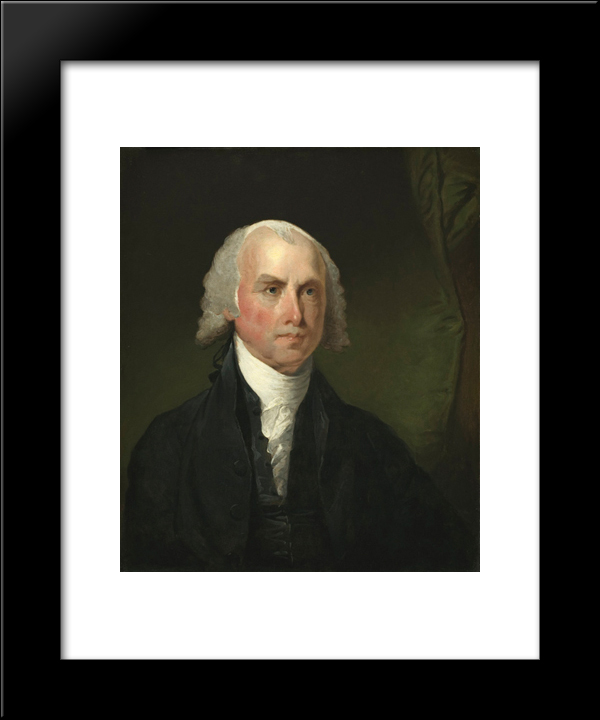 James Madison 20x24 Framed Art Print by Gilbert Stuart - Walmart.com