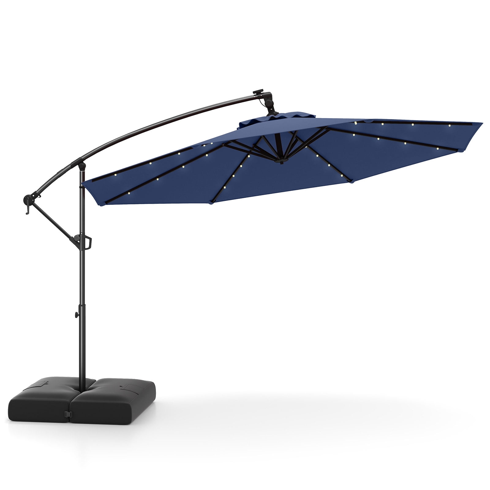 Click here for Gymax 10 Ft Outdoor Solar Led Offset Cantilever Um... prices