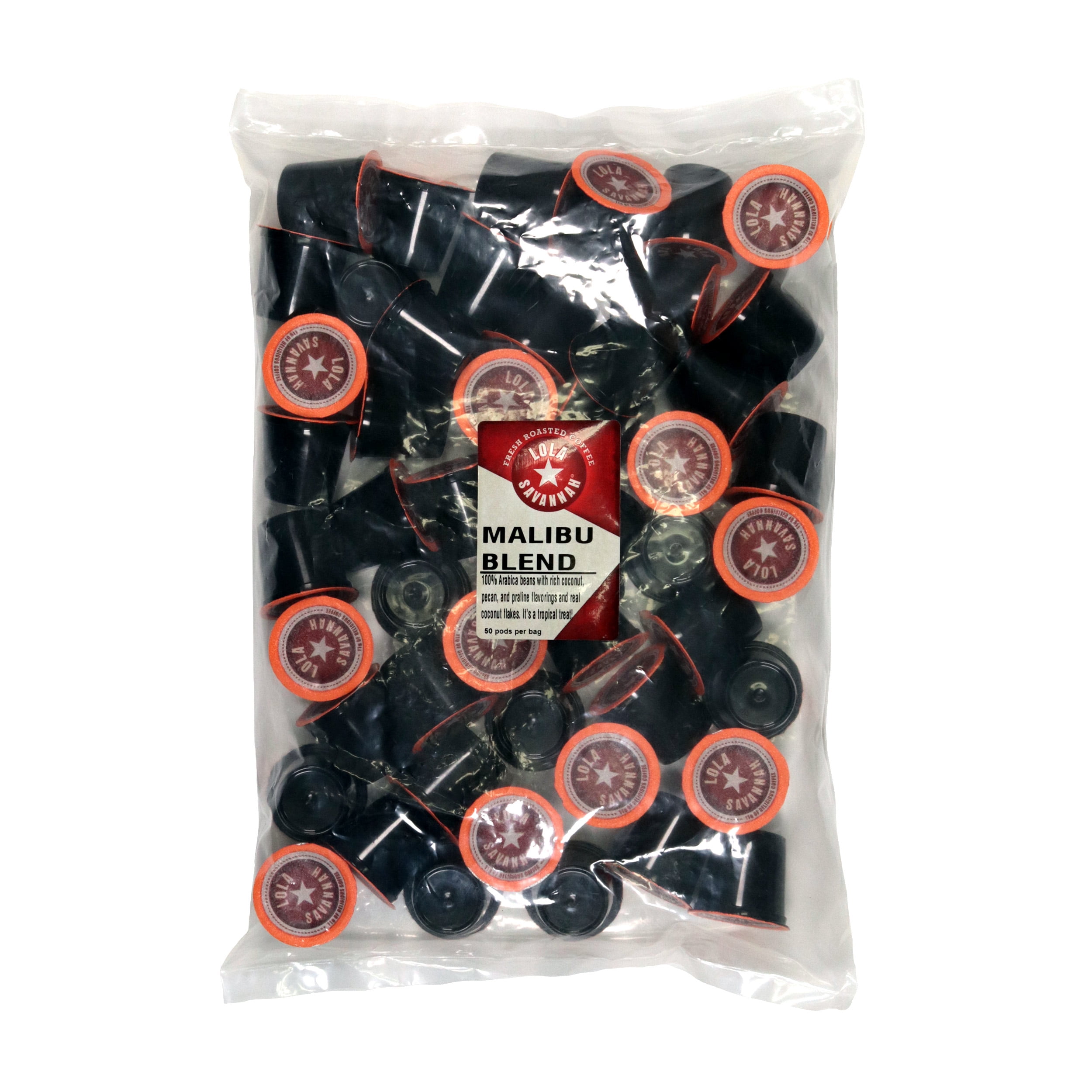 Lola Savannah Malibu Blend Coffee Pods - Caffeinated 50 Count - Walmart.com