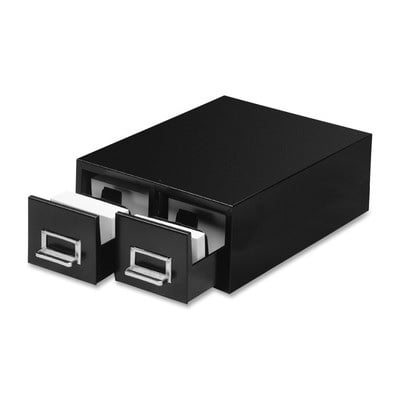 CARD FILE DRAWER-5X8 X16 DOUBLE,BLACK | Walmart Canada