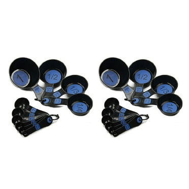 Chef Craft Select Plastic Measuring Cup Set, 1/4, 1/3, 1/2, and 1 cup ...