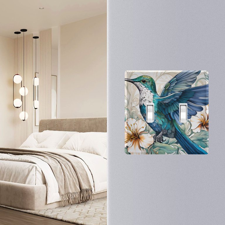 Hummingbird Light Switch Cover 🌳 Single Light Switch Housing With