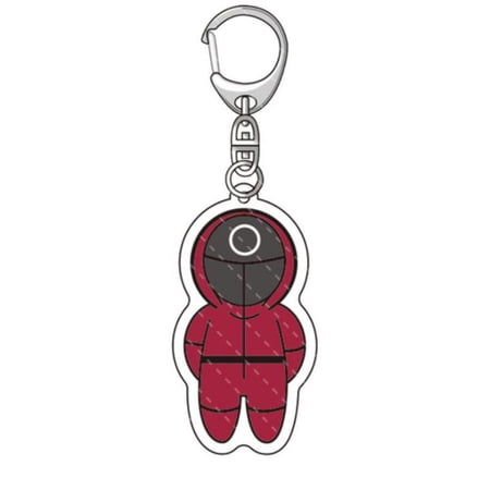 Squid Game Mask Keychain Cosplay Costume Peripheral Props Korean Movie ...