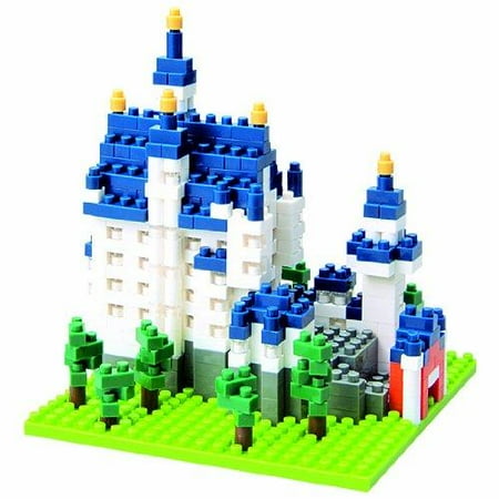 Nanoblock Micro-Sized Building Block Neuschwanstein Castle Figure Set ...