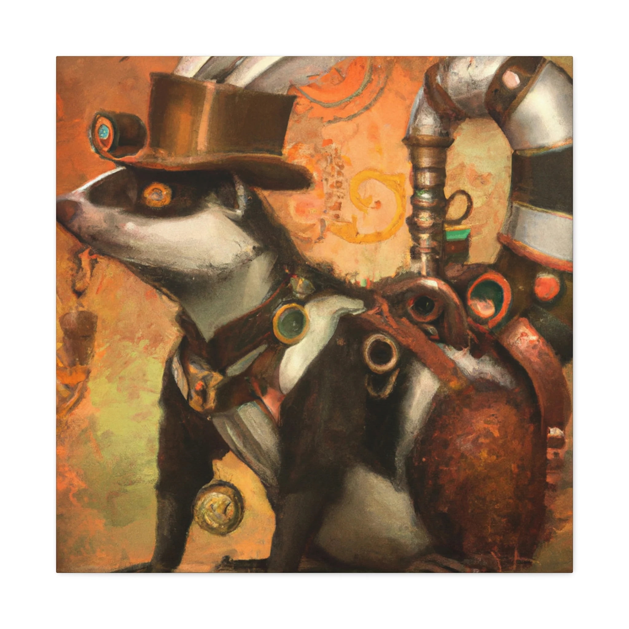 Skunk In Steam-Time - Canvas - Walmart.com