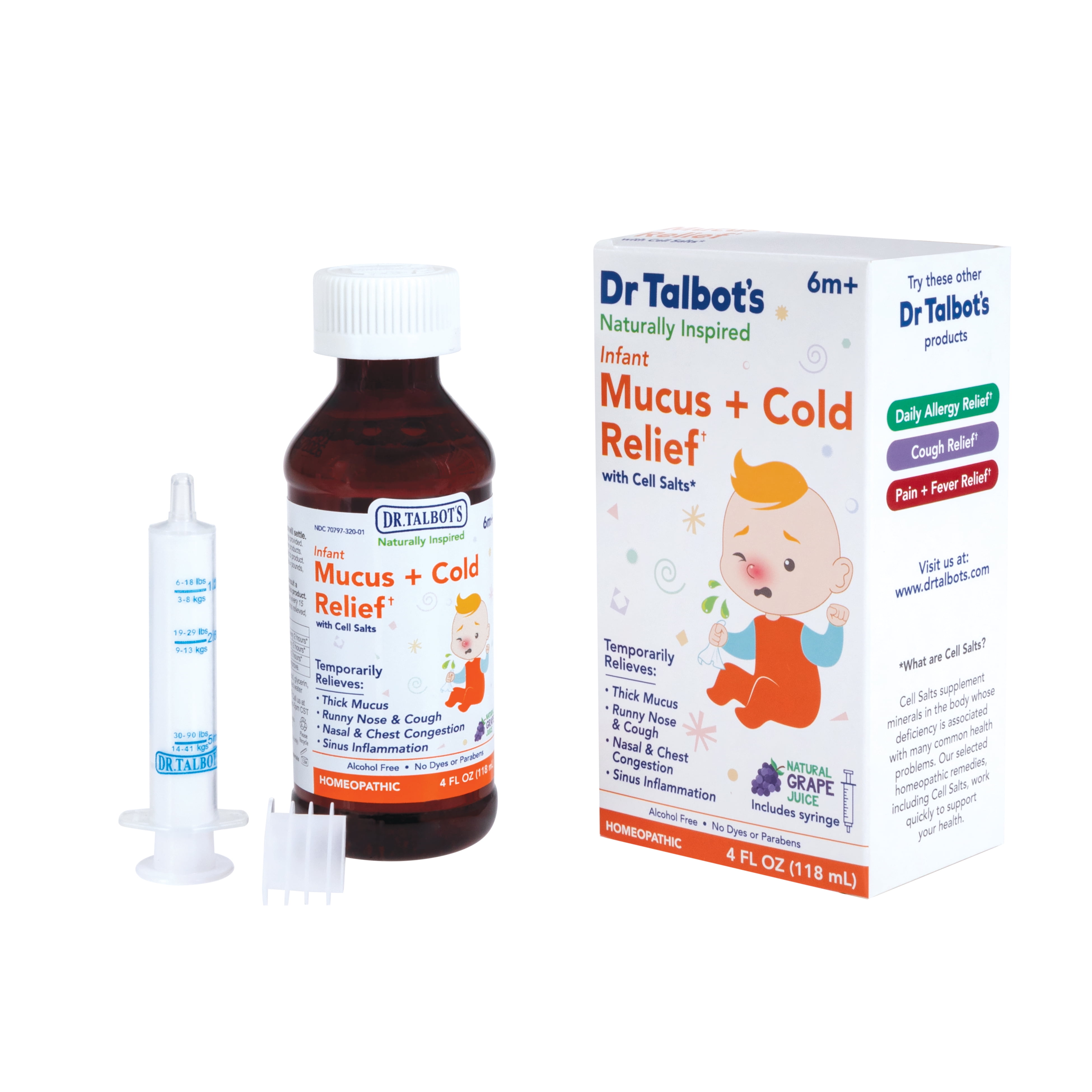 Dr. Talbot's Homeopathic Infant Mucus and Cold Relief, 4 fl oz ...
