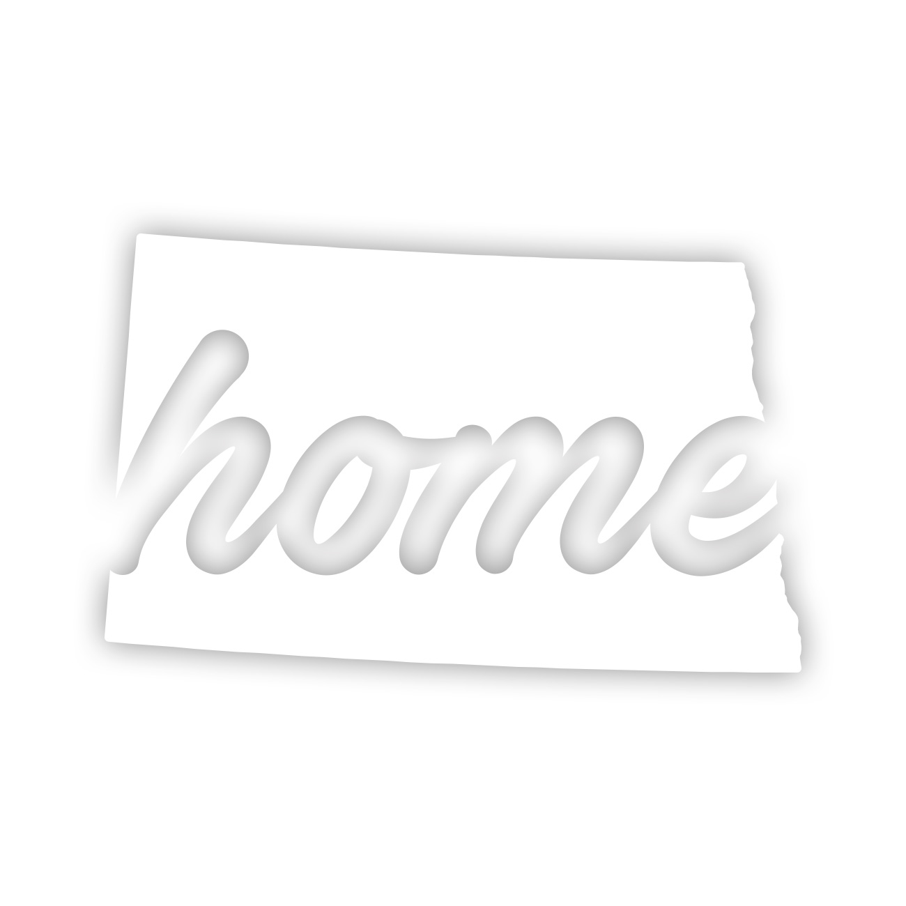 North Dakota Home Sticker Decal Die Cut - Self Adhesive Vinyl - Weatherproof - Made in USA ...