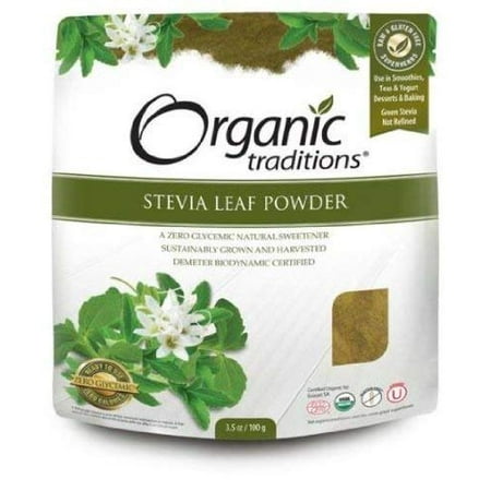 Organic Traditions Stevia Powder Green Leaf, 100g | Walmart Canada