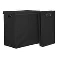 American Art Decor Collapsible Double Laundry Hamper, Black - Walmart.com