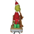 Gemmy Inflatable Dr. Seuss™ The Grinch & Max on Sled LED Lighted Yard ...