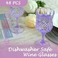 24-Pack Vintage Style Plastic Wine Goblets – Transparent Cordial ...