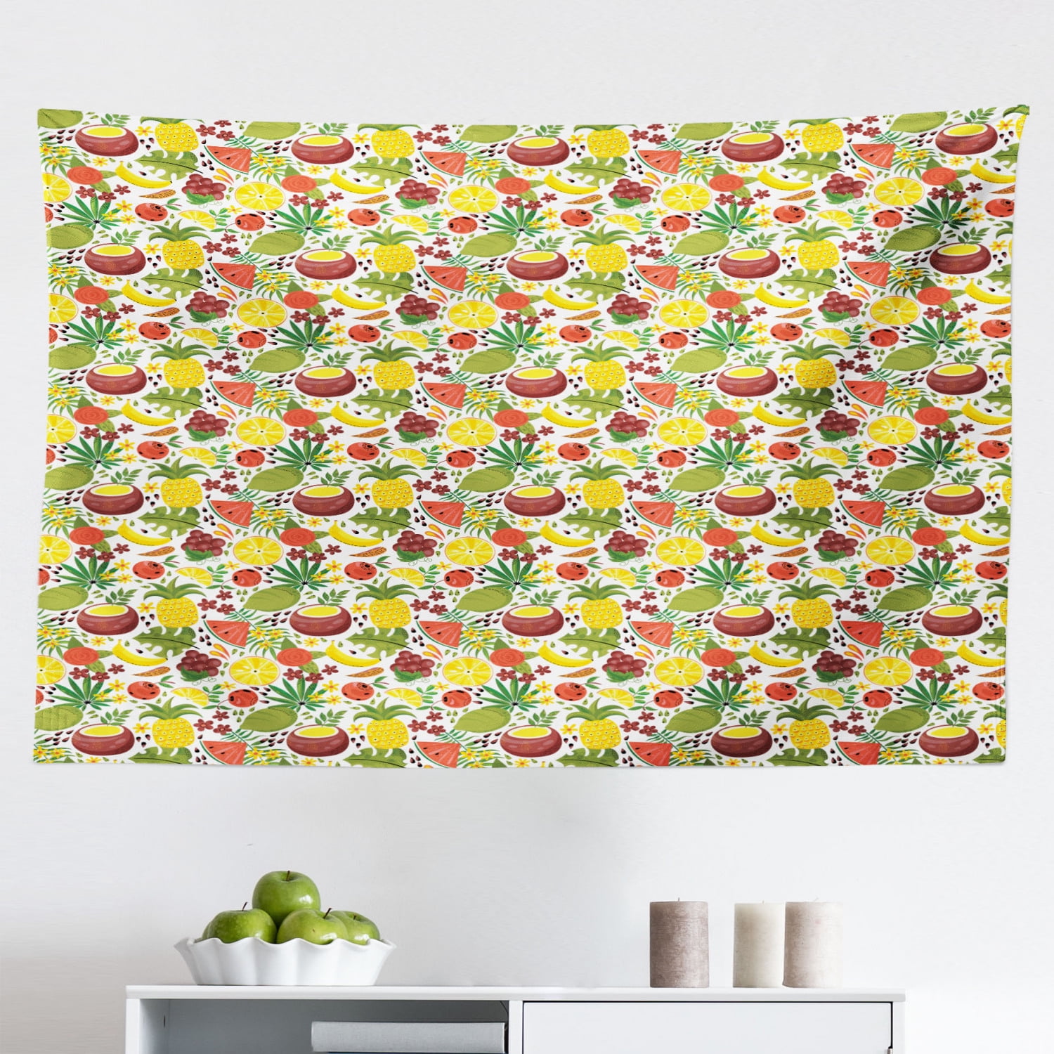 Plumeria Tapestry, Exotic Frangipani Blossoms in Watercolor Style ...