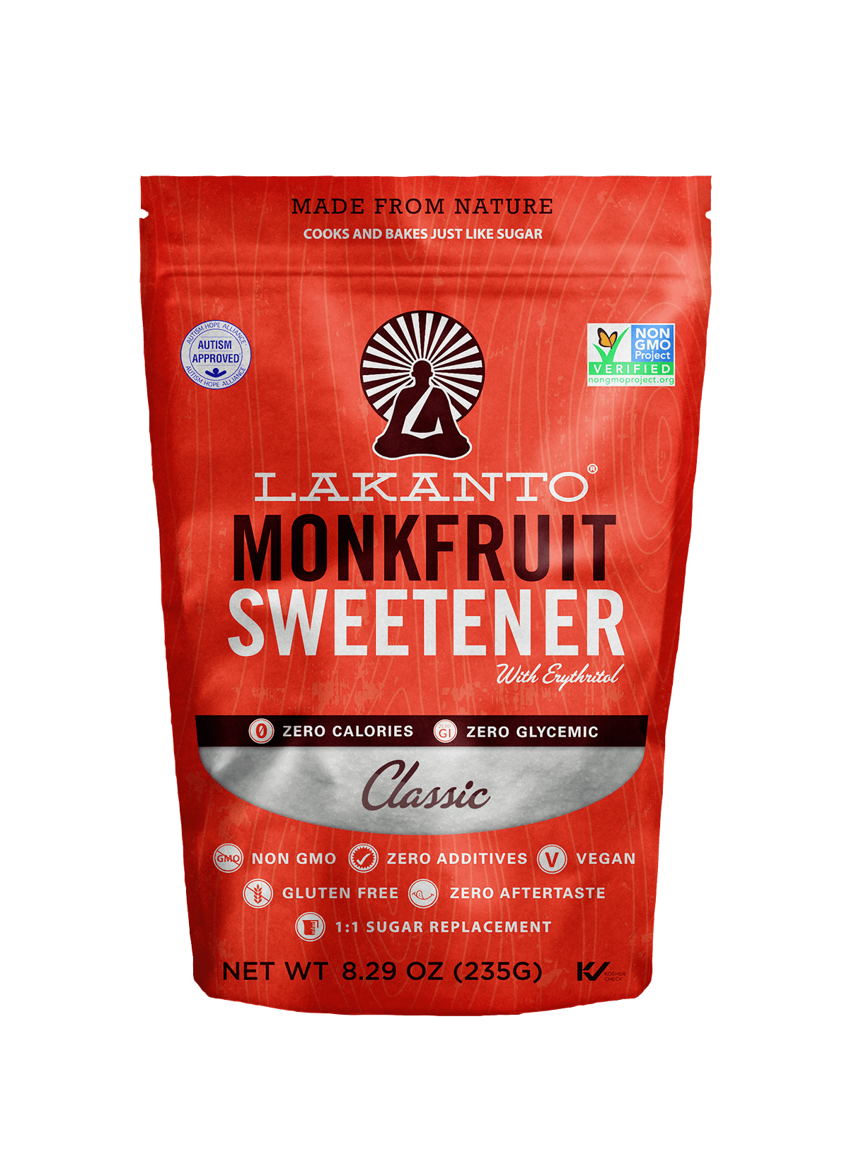 Lakanto Monkfruit Sweetener Pack Of 1 8 29oz Walmart