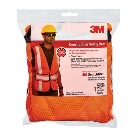 3M - 5 Packs ORG Hi-Viz Safety Vest - Walmart.com