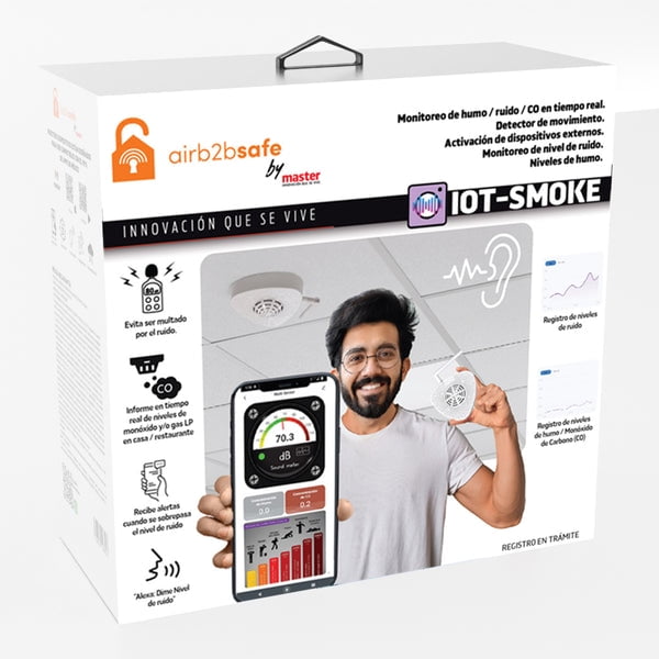 Detector Inteligente con Sensor De Ruido Y Humo Master MAS830 | Walmart ...