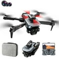 Black Triple Camera Drone With 4K Hd Fpv, Foldable Frame, Altitude Hold ...