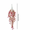 Artificial Hanging Wisteria Flowers Wall Decor, 8 Color Options Plastic ...