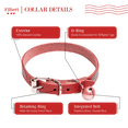 Filbert Leather Cat Collar, Reflective Cat Collar, Leather Accessories ...