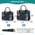 ALAZA Art Marble Print Cooler Lunch Bag Insulated Reusable Lunch Tote ...
