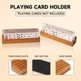 GSE Games & Sports Expert 14" Wooden Playing Card Holders, Wood Playing ...