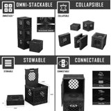 Ubecube UC01 Crate Black - Collapsible, Omni Stackable, Modular Crate System - Walmart.com