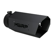 MBRP Universal Tip 8in O.D. Rolled End 4in inlet 18in length Black ...