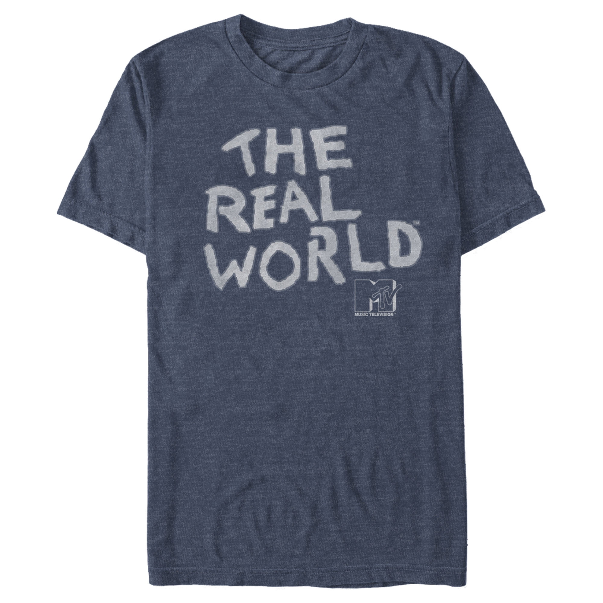 Men's MTV Real World Logo Graphic Tee Navy Blue 3X Large - Walmart.com