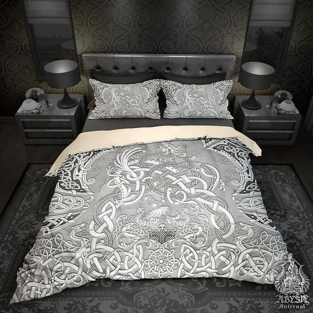 Viking Duvet Cover, Bed Covering, Norse Comforter, Bedroom Decor ...