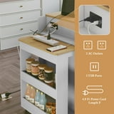 CBJCBJ Kitchen Island with Storage | Expandable Retractable on Wheels ...