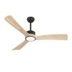 Wozzio 52 inch Ceiling Fan with Light and Remote, 3CCT Dimmable LED ...