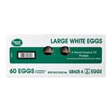 Great Value Large White Eggs 60 Count Grade A Source of Protein ...