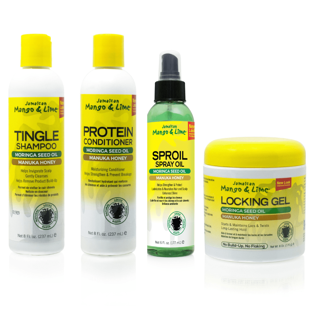 Jamaican Mango&Lime Shampoo Conditioner Sproil Spray & Locking Gel Set ...