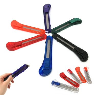 AllTopBargains 8 Knife Utility Box Cutter Retractable Snap Off Lock ...