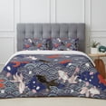 California King Size Duvet Cover 4 Piece Bedding Set Black Red Pink ...